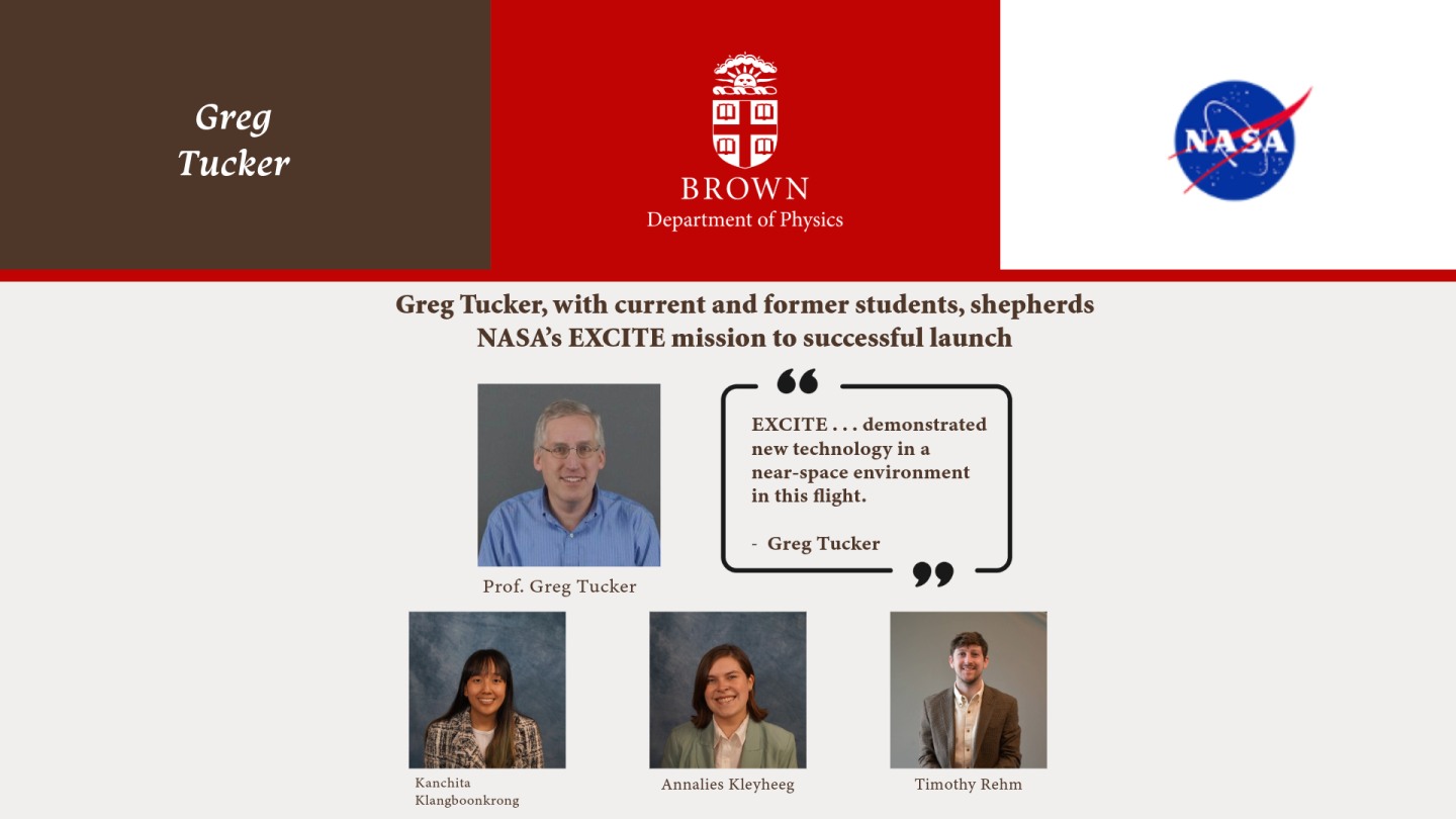 Greg Tucker, with current and former students, shepherds NASA’s EXCITE ...